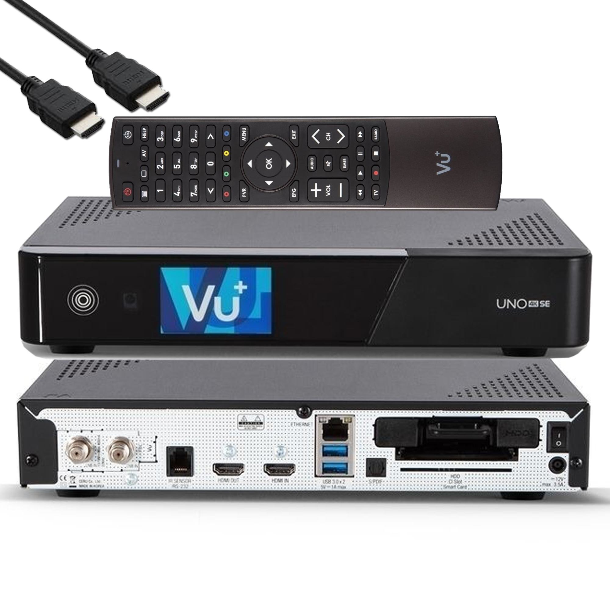 VU+ UNO 4K SE | UHD FBC Sat Receiver + 1TB + 300 WiFi 4K UHD Sat ...