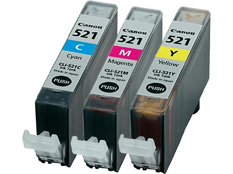 CANON CLI 521 C/M/Y MULTIPACK Tintenpatrone mehrfarbig (2934B007 ...