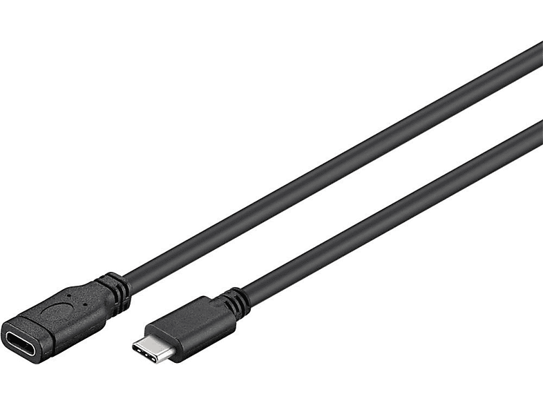 GOOBAY 45393 USB-C VERL C/C SCHWARZ 1.0 M USB Kabel | MediaMarkt