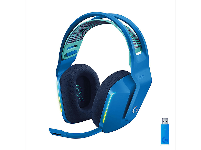 LOGITECH 981-000943 G733 LIGHTSPEED BLUE, Over-ear Gaming Headset ...