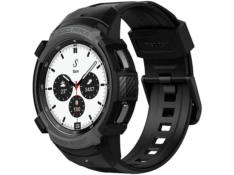 SPIGEN Spigen Rugged Armor™ Pro Case voor de Samsung Galaxy Watch 4 ...
