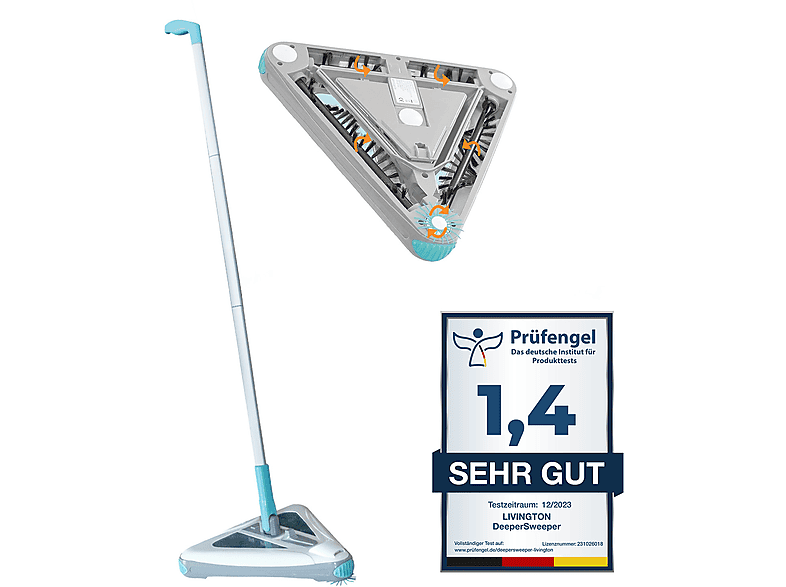 LIVINGTON Deeper Sweeper Akkubesen, white | SATURN