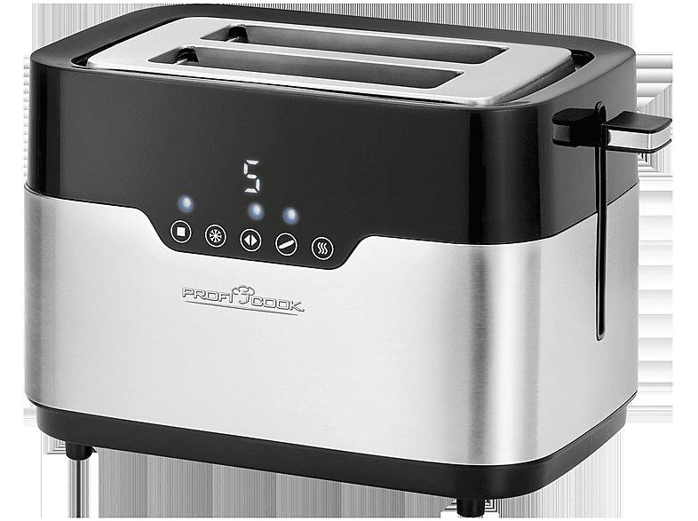 PROFICOOK PC-TA 1170 2 SCHEIBEN-TOASTER Toaster Schwarz/Silber (920 ...