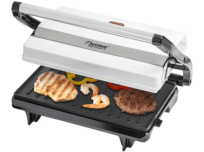 BESTRON APM 123 W PANINI MAKER WEISS Panini-Grill, Weiß (700 Watt) | SATURN