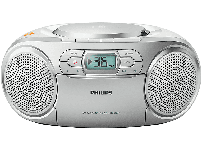 PHILIPS AZ 127/12 Radio 1 GB, FM, Bluetooth, silber | MediaMarkt