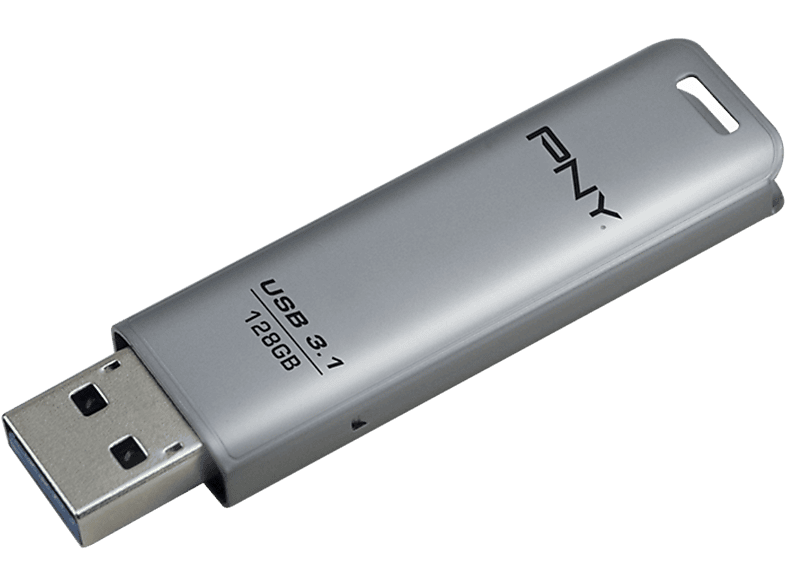 PNY ELITE STEEL 3.1 USB3-A 128GB ST.STEEL USB-Stick 3.1 (Metal, 128 GB ...