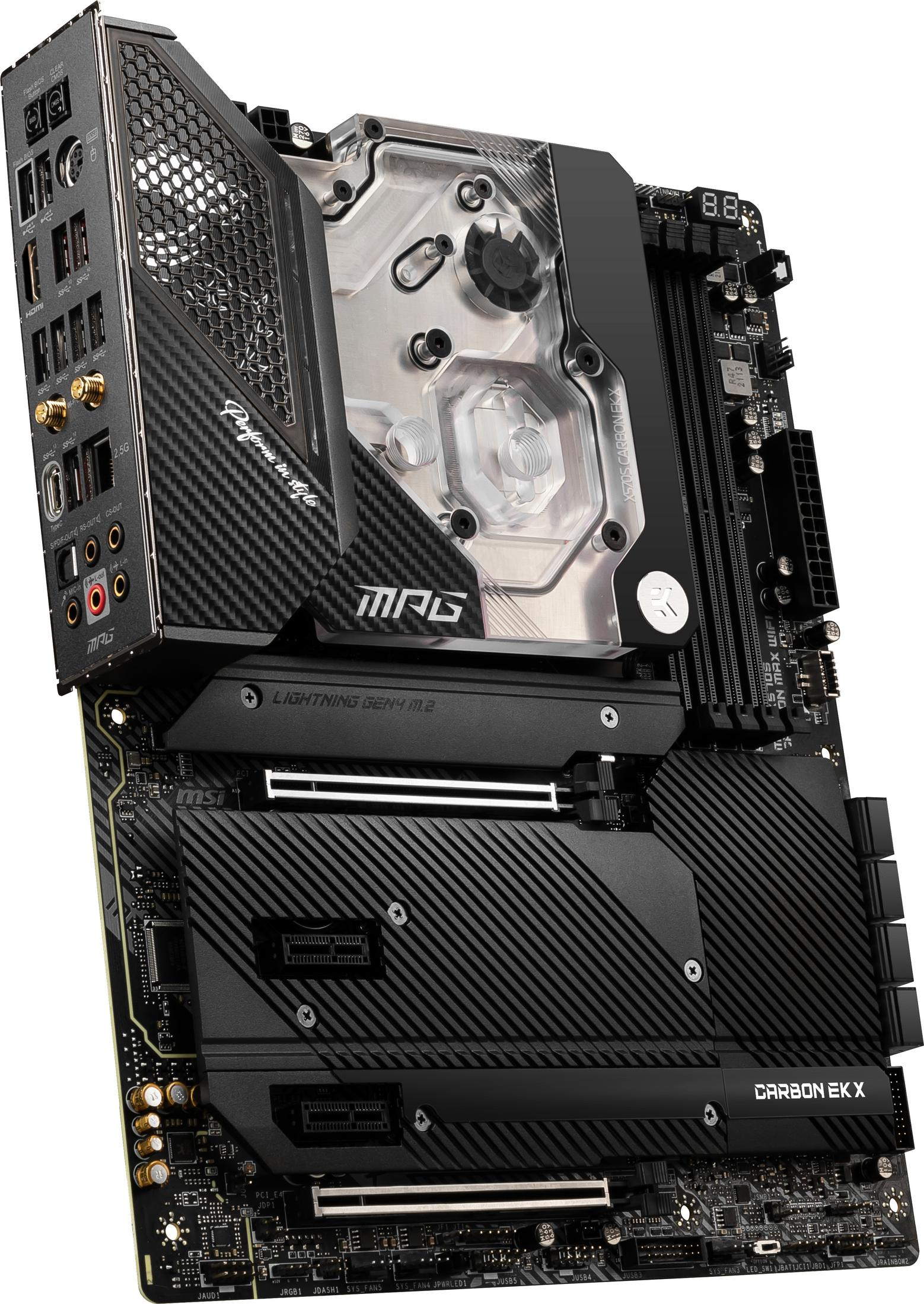 MSI 7D52-002R MPG X570S CARBON EK X Mainboard Schwarz | MediaMarkt