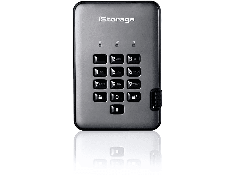 Disco duro externo 5 TB | ISTORAGE IS-DAP2-256-5000-C-G, 2,5 ", HDD ...