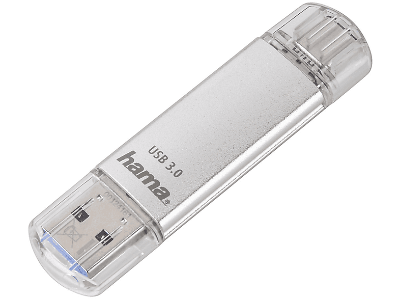 HAMA 181075 C-LAETA 256GB USB 3.1/3.0 OT USB-Stick (Silber, 256 GB ...