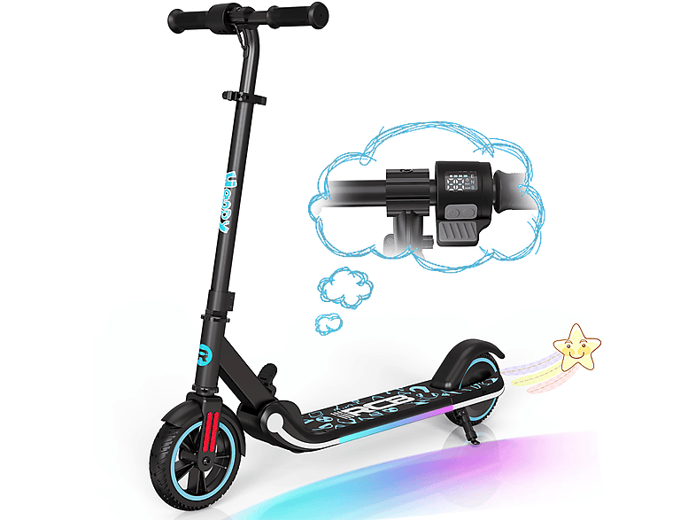 RCB R11 Kinder E-Scooter E-Roller (7 Zoll, schwarz) | SATURN