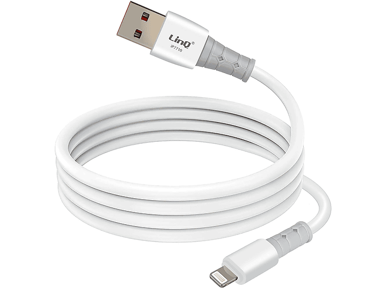 Cable USB | LINQ IP7710, USB 3.0, USB-A, Lightning, Blanco | MediaMarkt