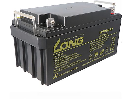 KUNG LONG Kung Long WP65-12 F4 VdS Blei-Vlies-Akku, 12Volt, Pb - Blei ... KUNG LONG Kung Long WP65-12 F4 VdS Blei-Vlies-Akku, 12Volt, Pb - Blei ...
