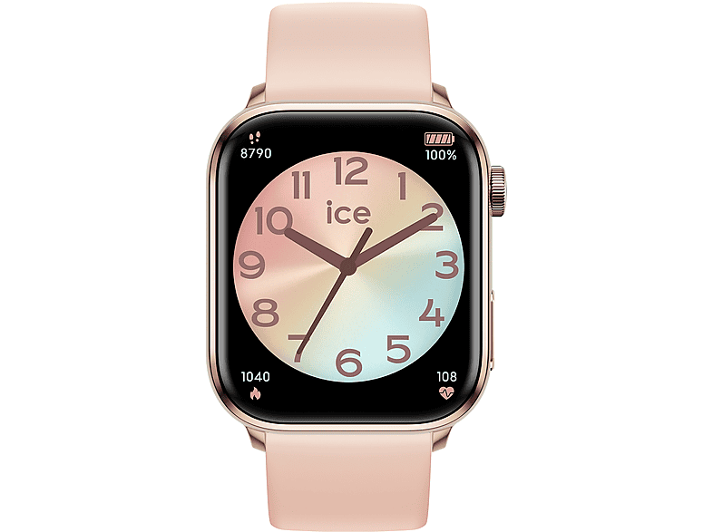 ICE WATCH Smart 2.0 Rose Gold 1.96 Amo Smart Watch Silicone, Rosa ...