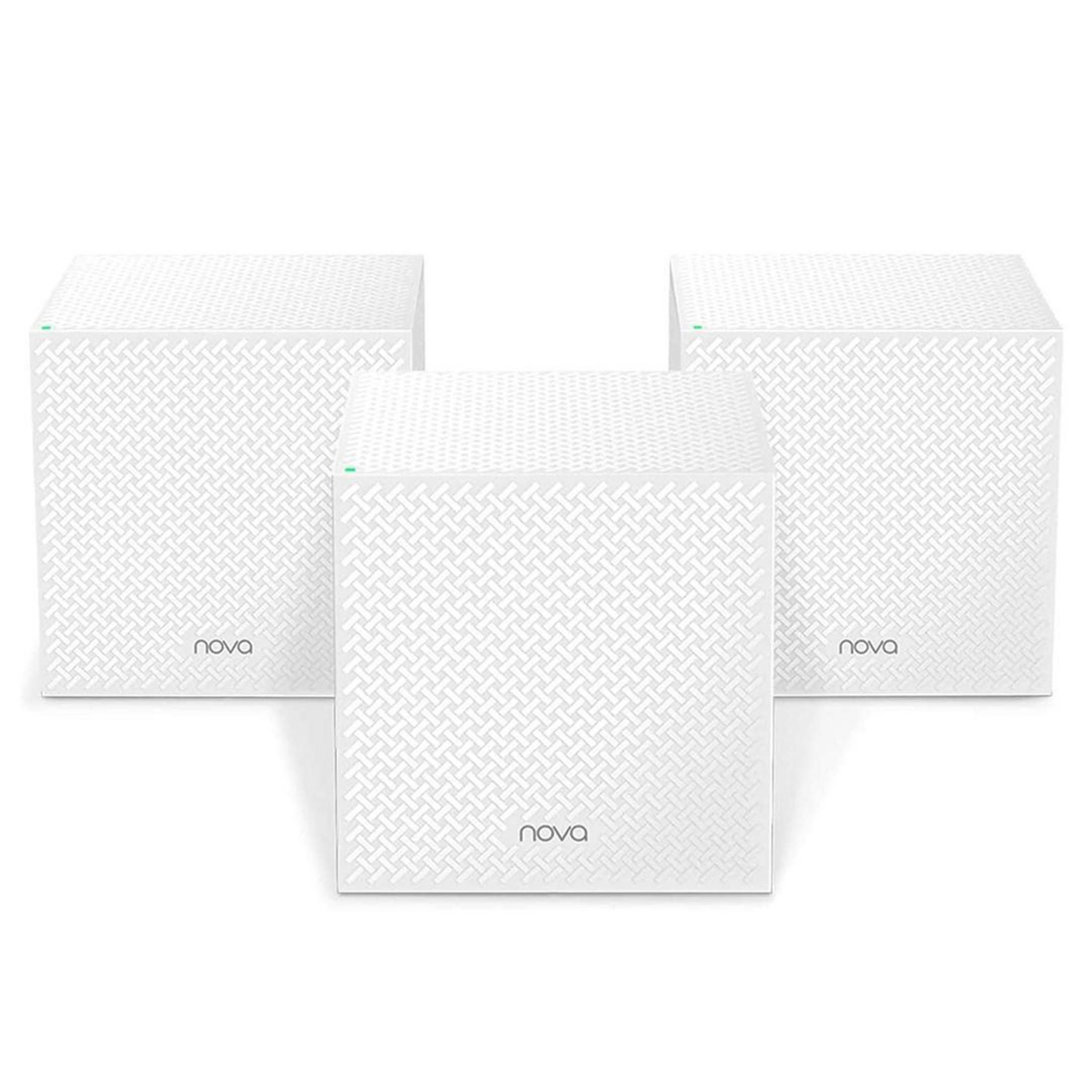 Modem-Router TENDA Mesh Wi-Fi Nova MW12 AC2100 Tri-Band (Confezione da ...