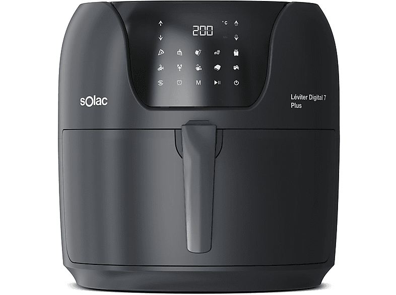 Freidora de aire | SOLAC FA1800 LEVITER DIGITAL 7 PLUS, 1800 W, 7,4 l ...
