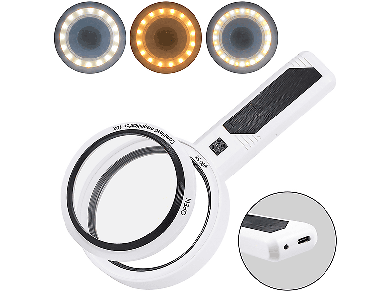 KINSI 8X/12X mit LED-Licht Lupen | MediaMarkt