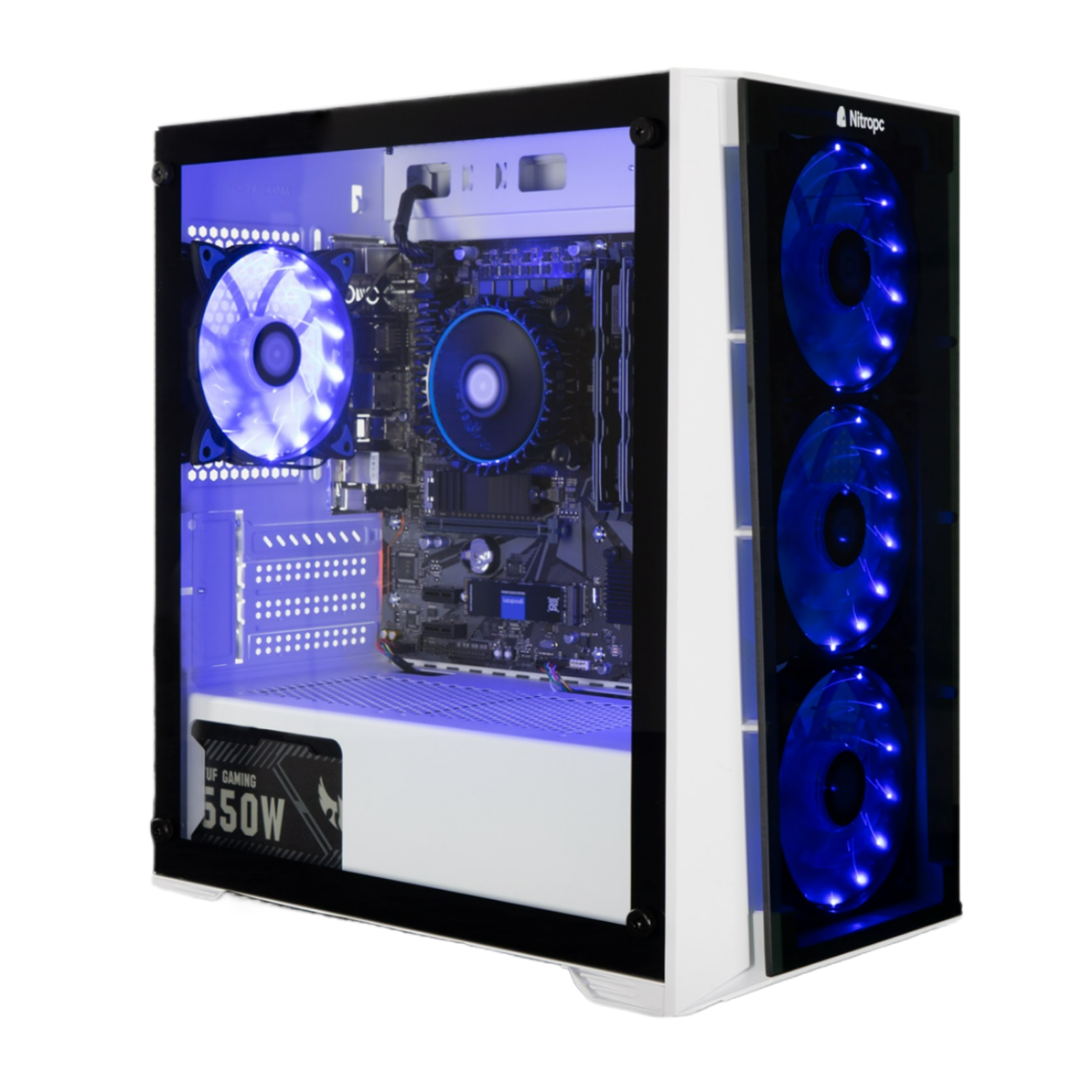 NITROPC Advanced Bronze, PC Gaming mit AMD Ryzen™ 5 4650G Prozessor, 16 ...