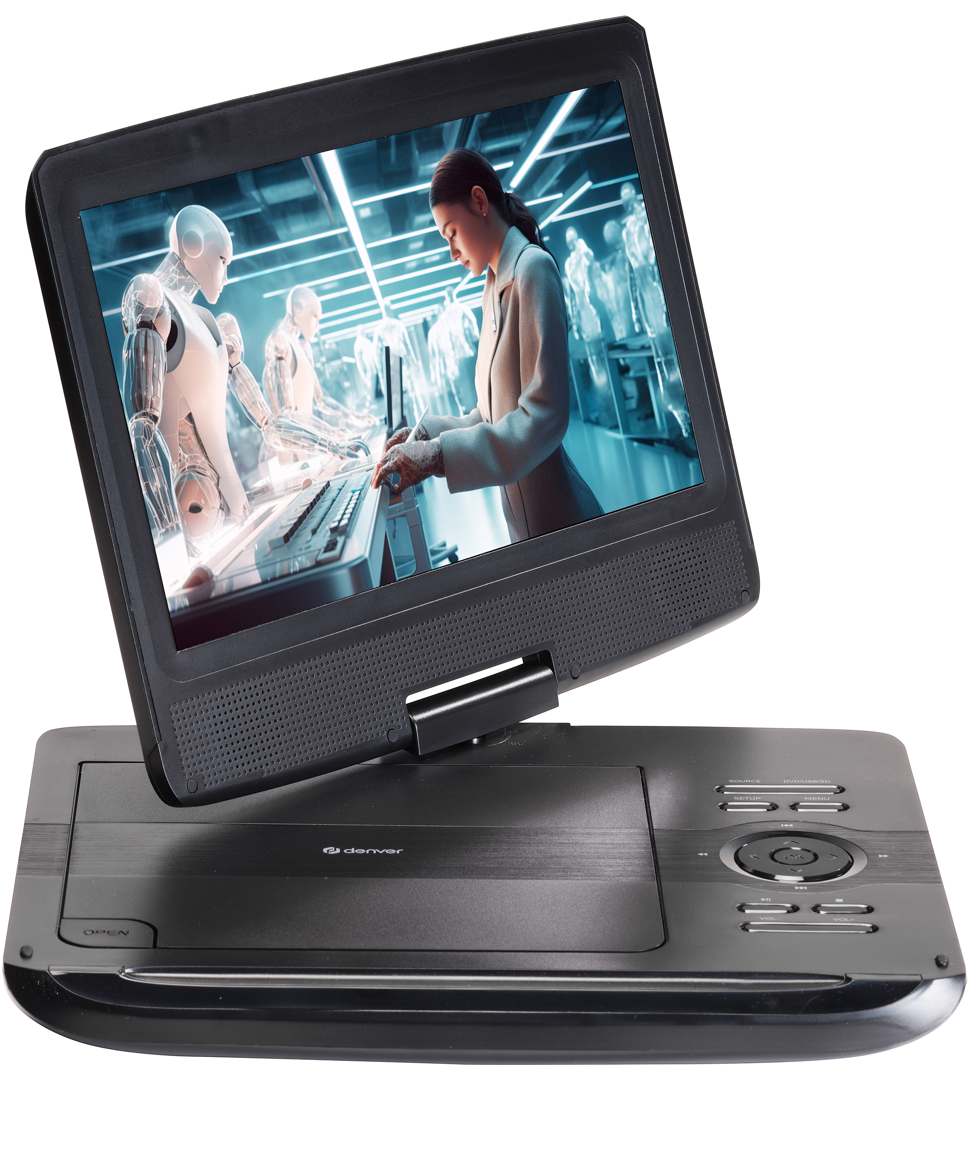 DENVER MT1097 Draagbare DVD Speler Auto | MediaMarkt