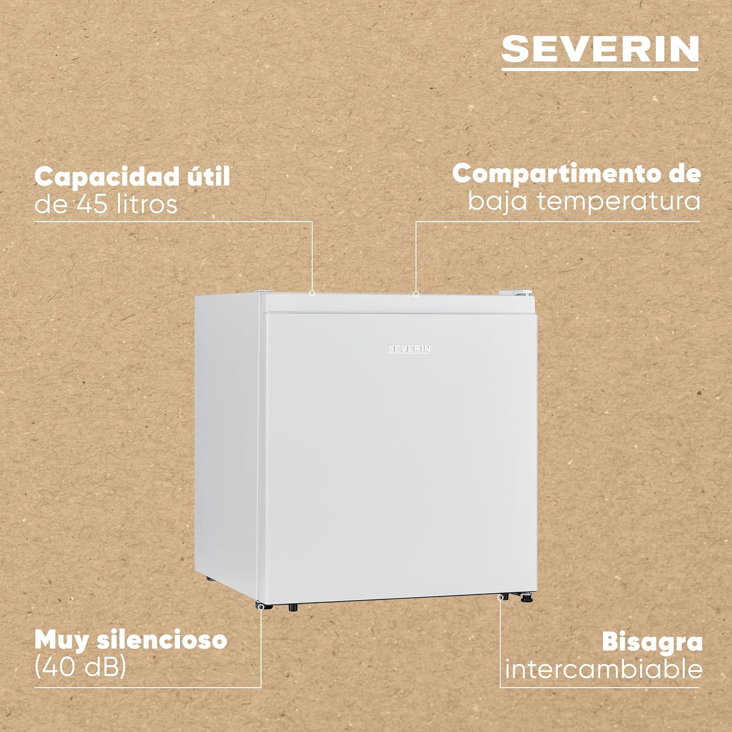 SEVERIN KB 8877 Kühlschrank (E, 50 cm hoch, weiß) | MediaMarkt