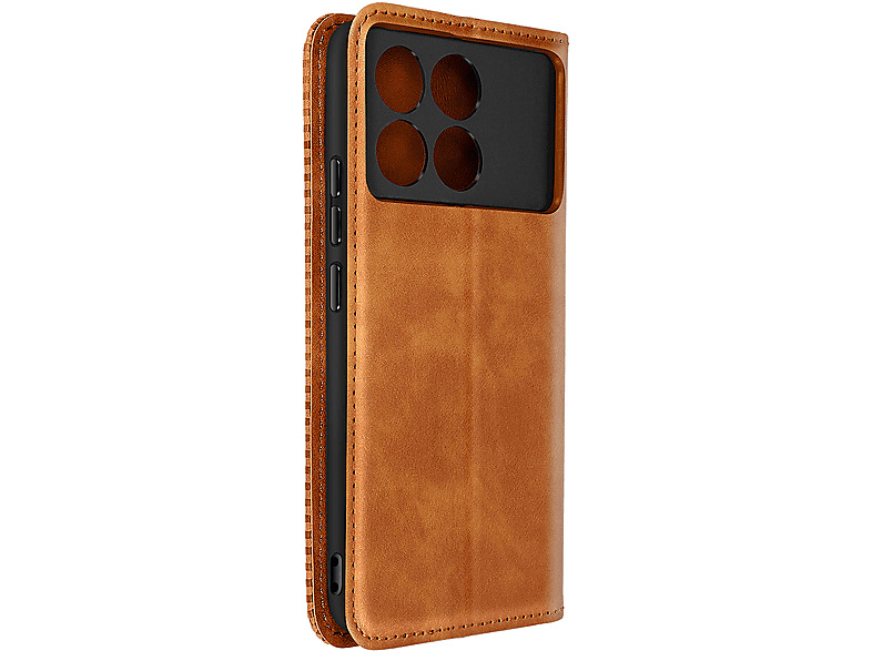 AVIZAR CrossWeave Wallet Cover, Bookcover, Xiaomi, Poco X6 Pro, Kamel ...