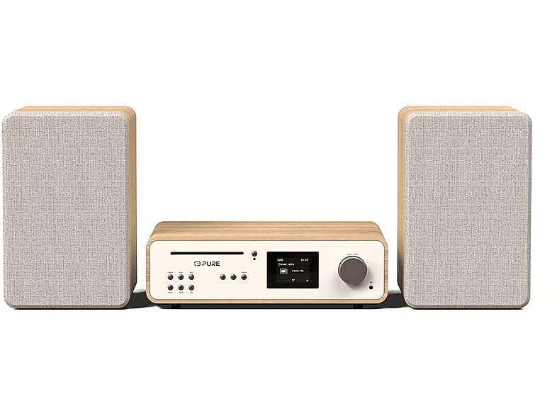 PURE Classic Stereo Radio/CD Player (Eiche, Weiß) | MediaMarkt