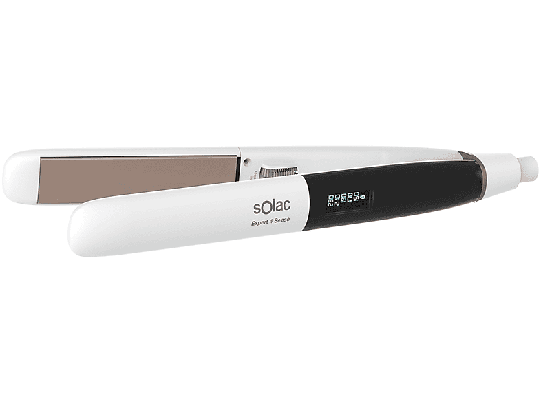 Plancha de pelo - SOLAC Expert 4 Sense, Ninguno, 55 W, 230 °C, Dorado ...