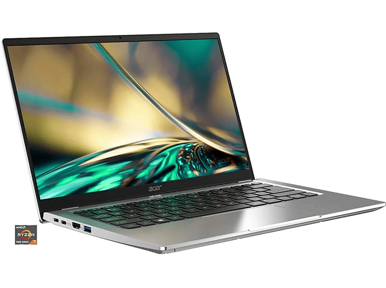 ACER NX.KG3EG.003, Notebook mit 14 Zoll Display, AMD Ryzen™ 7 Prozessor ...