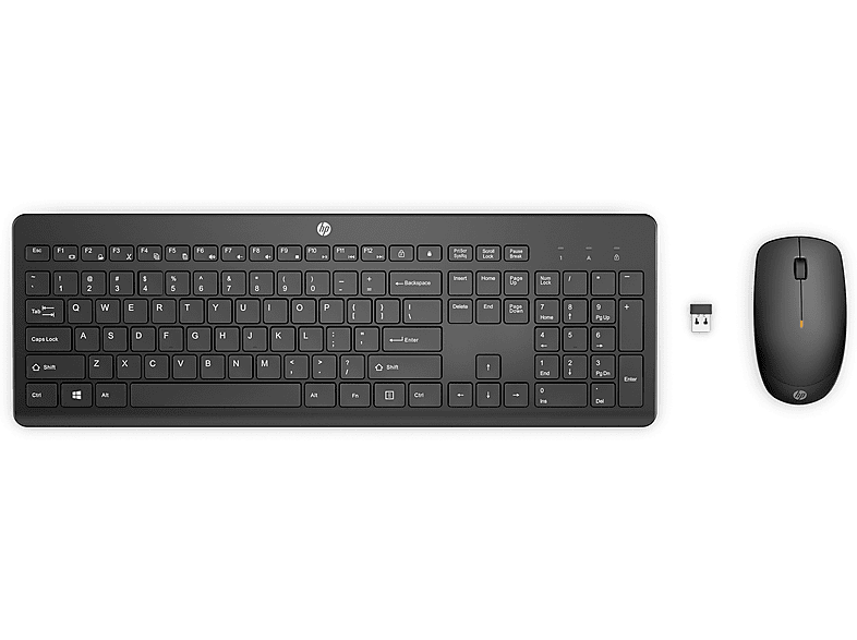 HP | B2B 1Y4D0AA 235 WL MOUSE AND KB COMBO, Tastatur Maus Set, Schwarz ...