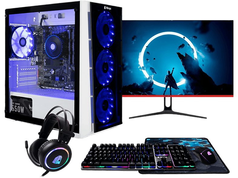 PC Gaming - NITROPC Pack Bronze, AMD Ryzen 5 4650G (6 núcleos, 12 hilos ...