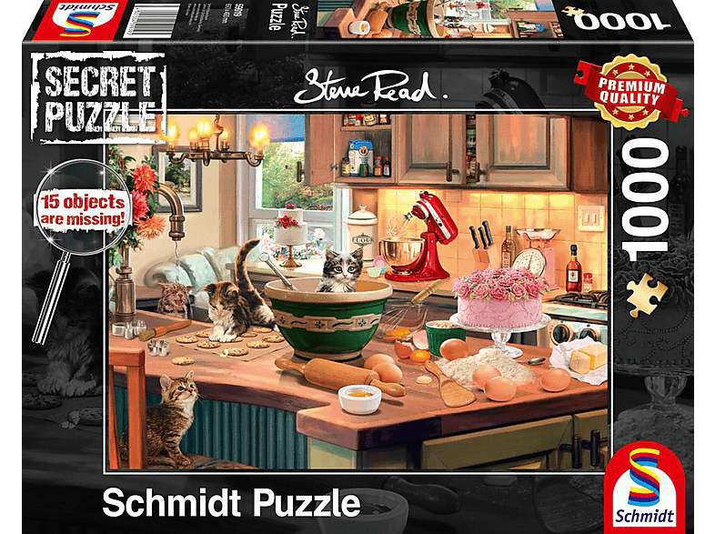 SCHMIDT SPIELE AM KￃﾜCHENTISCH 1000 TEILE Puzzle | Secret Puzzles ...