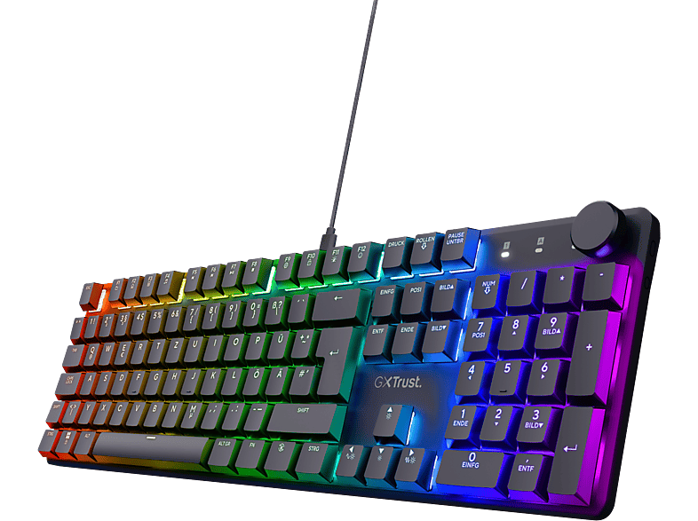 TRUST GXT 866 Torix Keyboard | Deutsches QWERTZ Layout PC - Flache ...