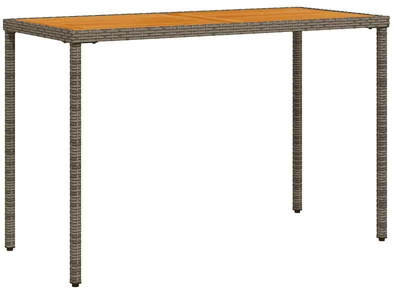 VIDAXL 365076 Gartentisch, Grau | MediaMarkt