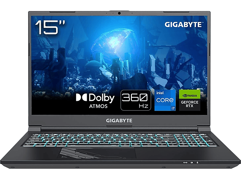 GIGABYTE G5 KF5 H3DE554KH, Notebook, mit 15,6 Zoll Display, Intel® Core ...