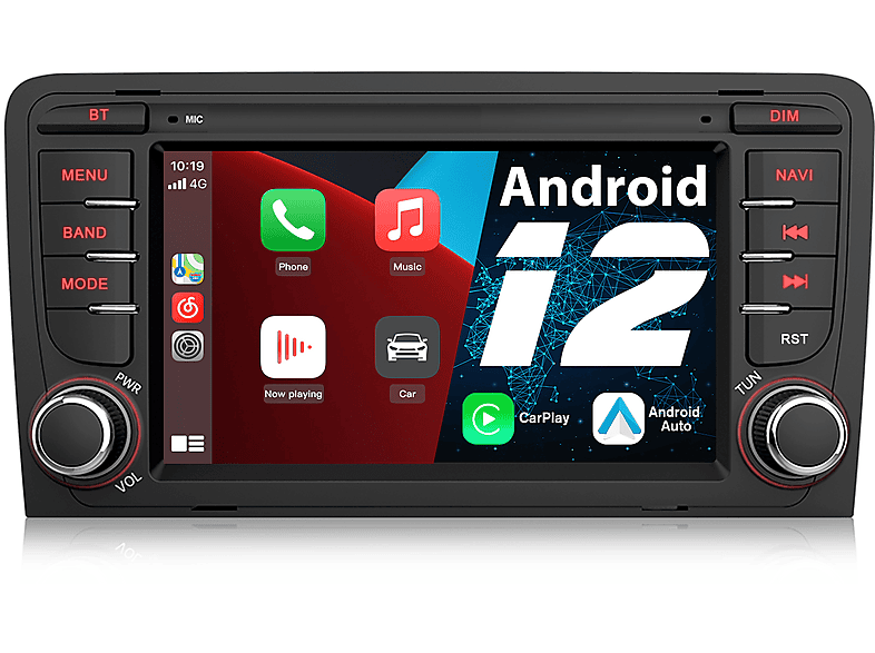 JUNSUN Audi A3 S3 RS3 2003-2012 7 Zoll Carplay Autoradio 2 DIN (Doppel-DIN) | SATURN