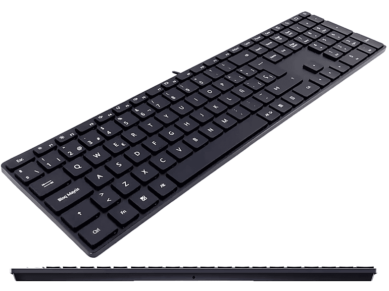 Teclado con cable | HUAWEI CD32, Cable USB alámbrica, Negro | MediaMarkt