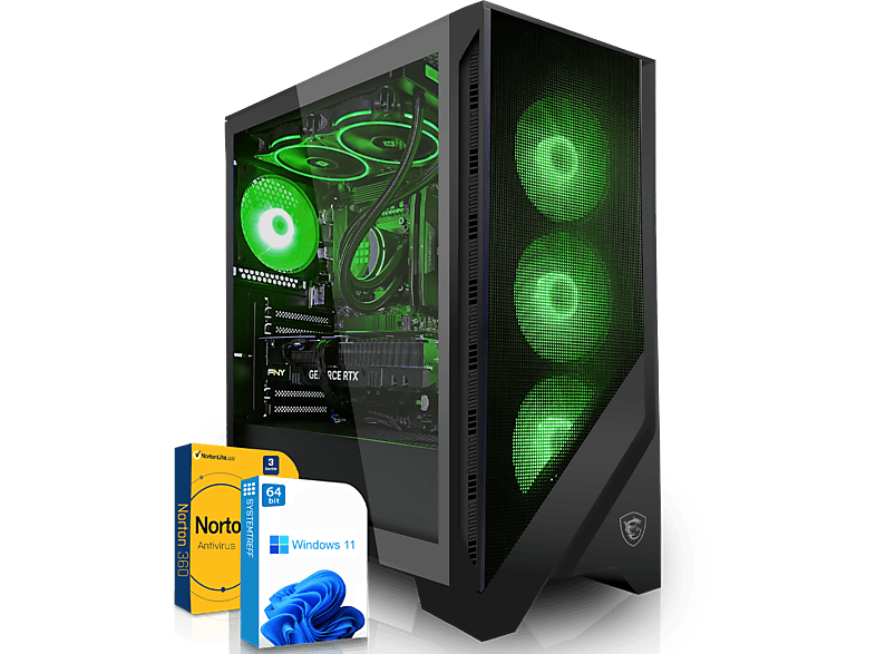 SYSTEMTREFF Basic, Gaming PC mit AMD Ryzen™ 7 5700G Prozessor, 16 GB ...