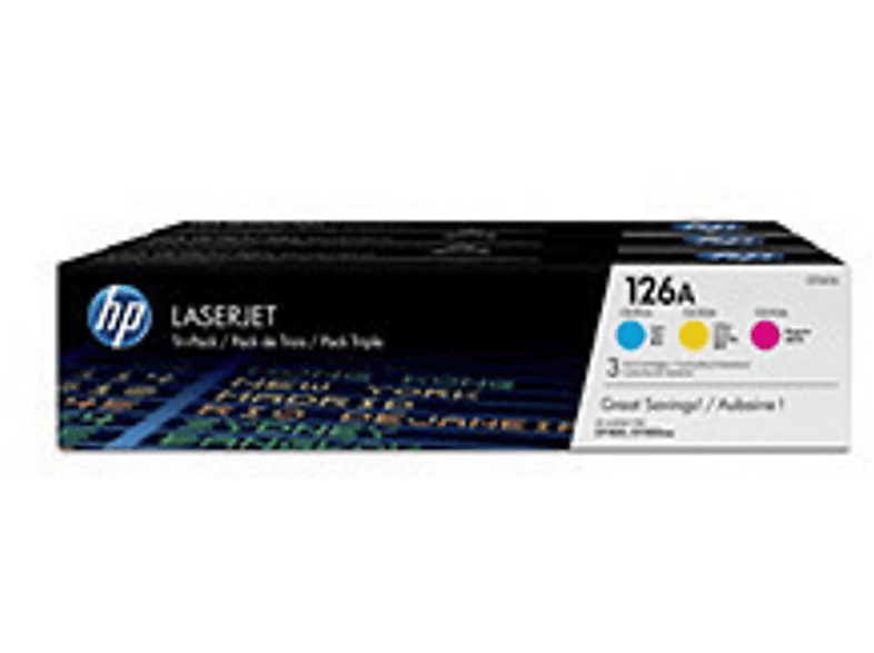 HP CF341A TONER NR. 126A TRI-PACK Toner Cyan/Magenta/Gelb (CF341A) | SATURN