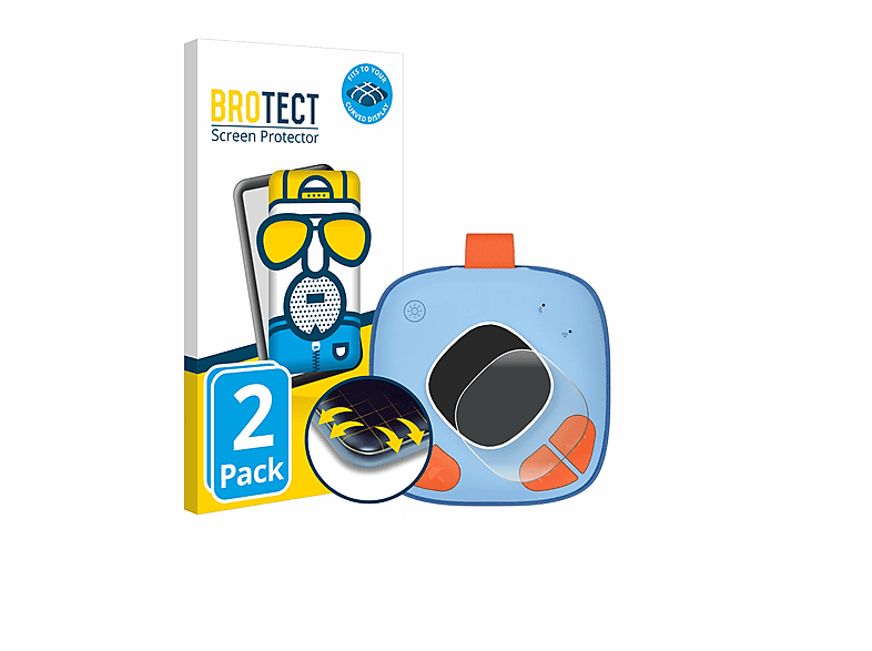 BROTECT 2x Flex matt Full-Cover 3D Curved Schutzfolie(für SilverCrest ...