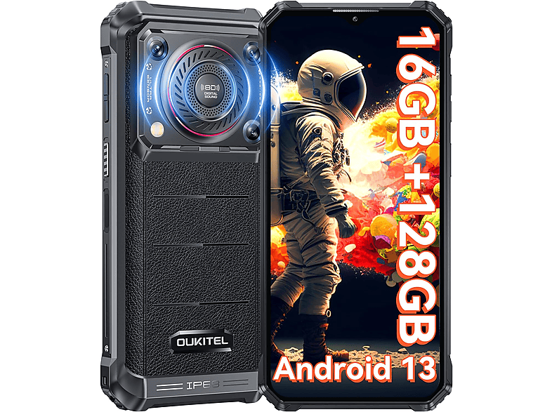 OUKITEL WP36, Negro, Móvil Android, 128 GB, 16 GB RAM, 6,52 " Gorilla ...