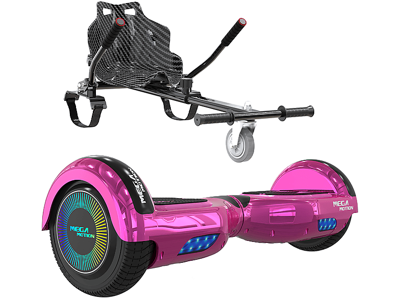 MEGA MOTION A03S Hoverboard mit Sitz für Kinder mit Bluetooth LED-Licht ...