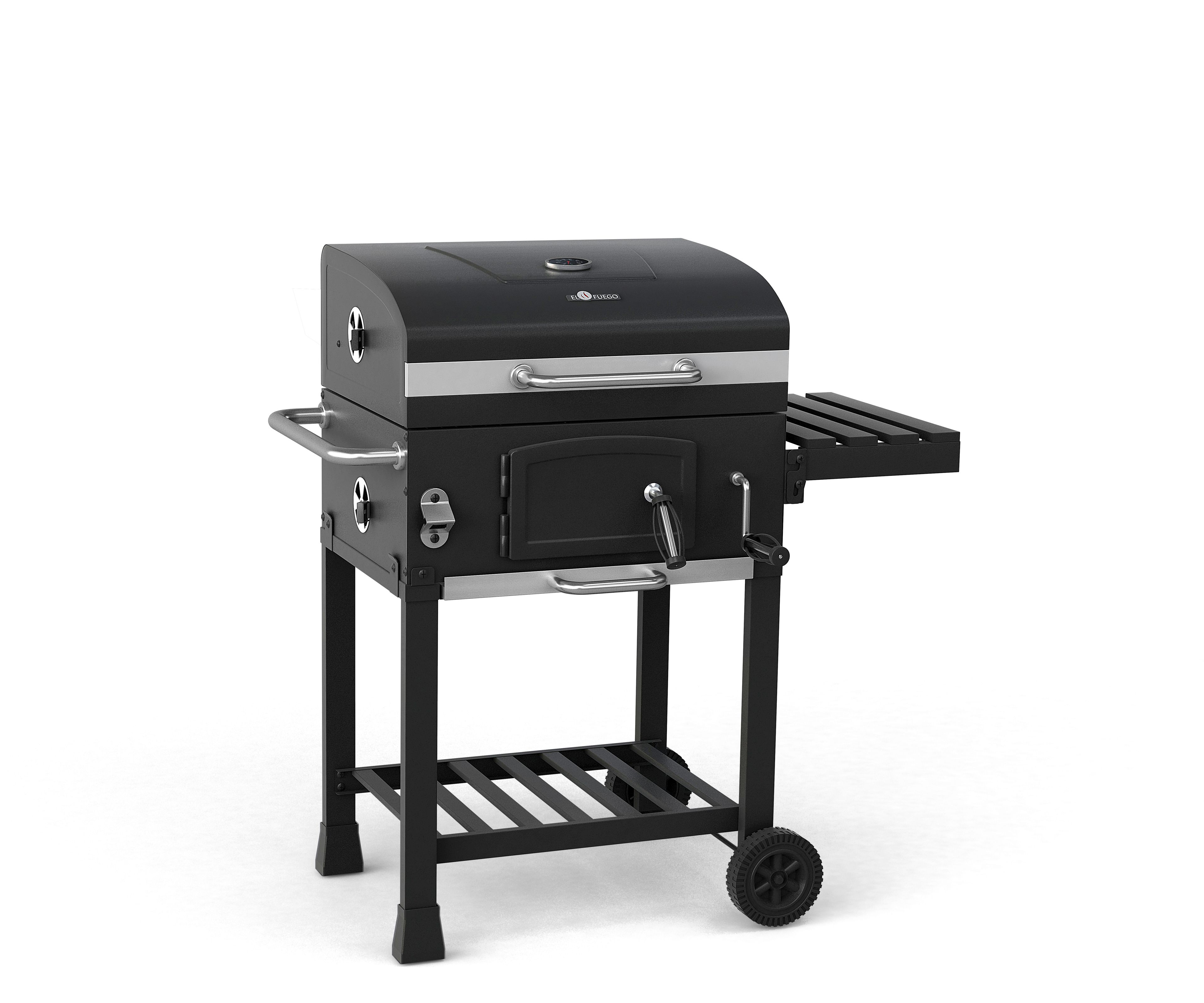 EL FUEGO Holzkohlegrill "Calgary" AY3722 Holzkohlegrill, schwarz ...