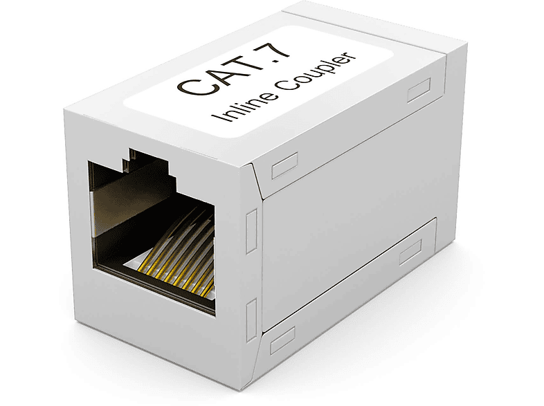 HB-DIGITAL CAT 7 RJ45 Indoor verchromt Keystone Modul, verchromt ...