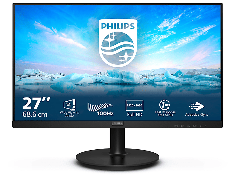 PHILIPS 271V8LAB-27"/OFF/FHD/100 HZ/LS 27 Zoll Full-HD Monitor (4 ms Reaktionszeit , 100 Hz , 60 ...