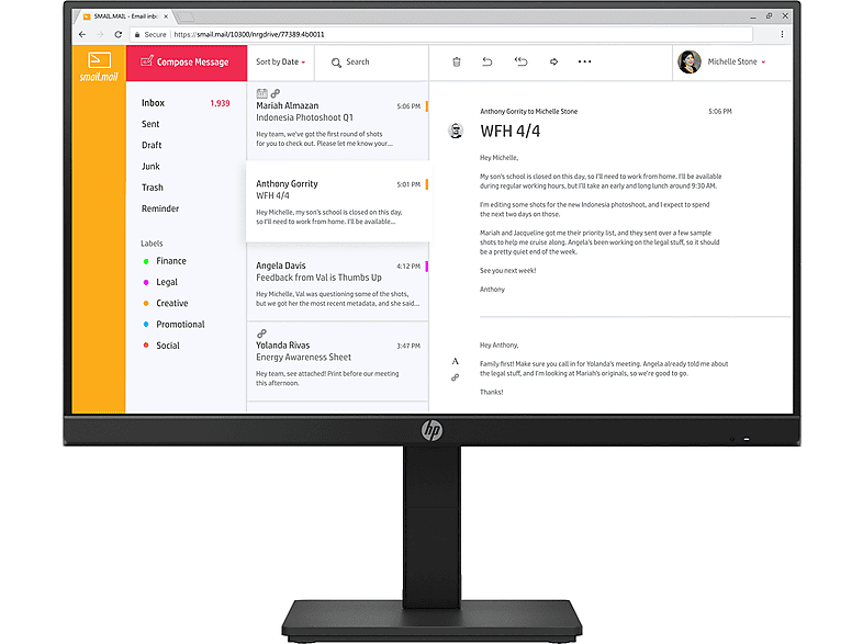HP P24h G4 MONITOR, 23,8 ", Full-HD, 1920 x 1080 Pixel | MediaWorld.it