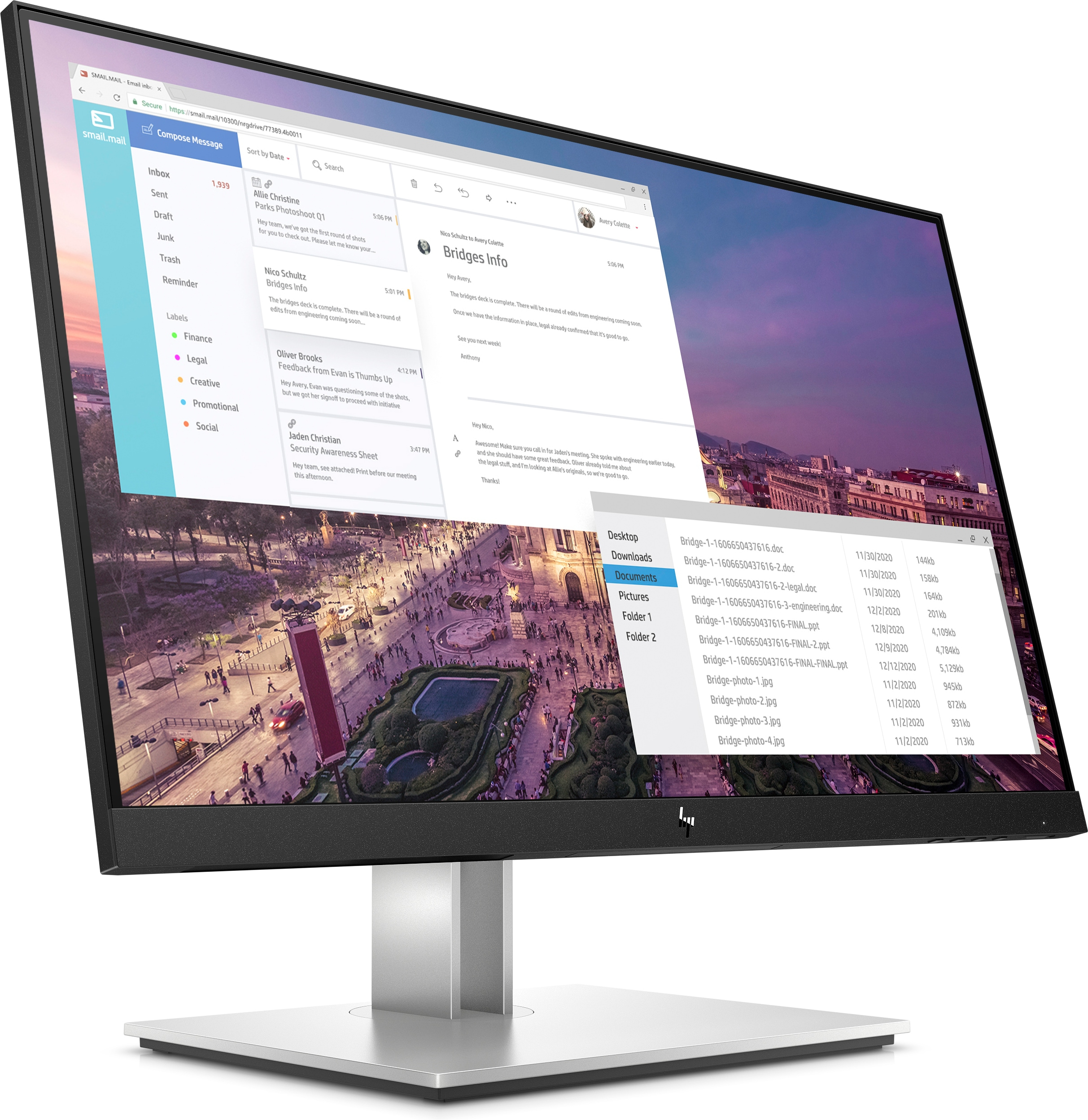 HP E23 G4 FHD Monitor MONITOR, 23 ", Full-HD, 1920 x 1080 Pixel ...