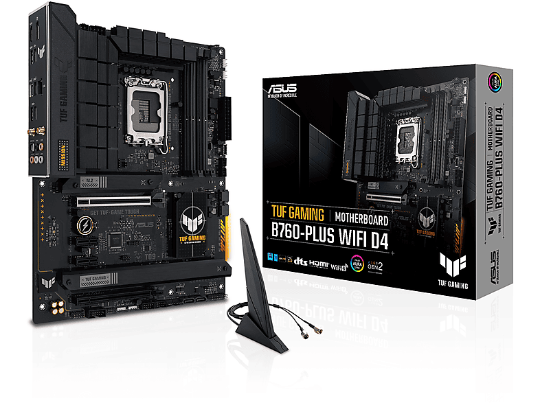Placa base | Asus TUF GAMING B760-PLUS WIFI D4 ASUS, ATX, ATX, Intel B760 Express, LGA 1700 ...