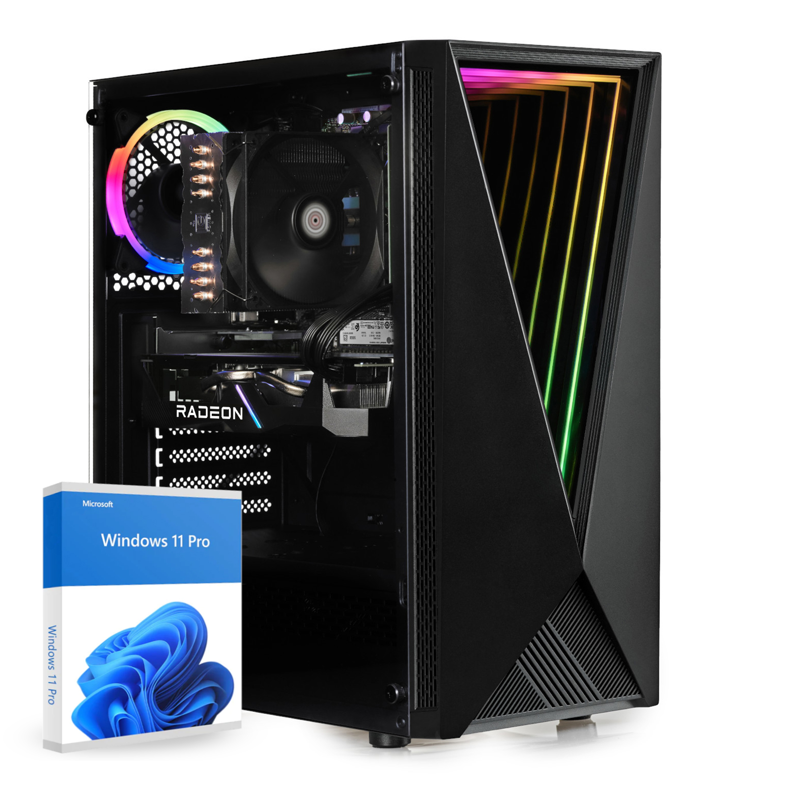 DCL24 Gamer PC Ryzen 7 5700X, RX9070, Gaming PC mit AMD Ryzen™ 7, 16 GB ...