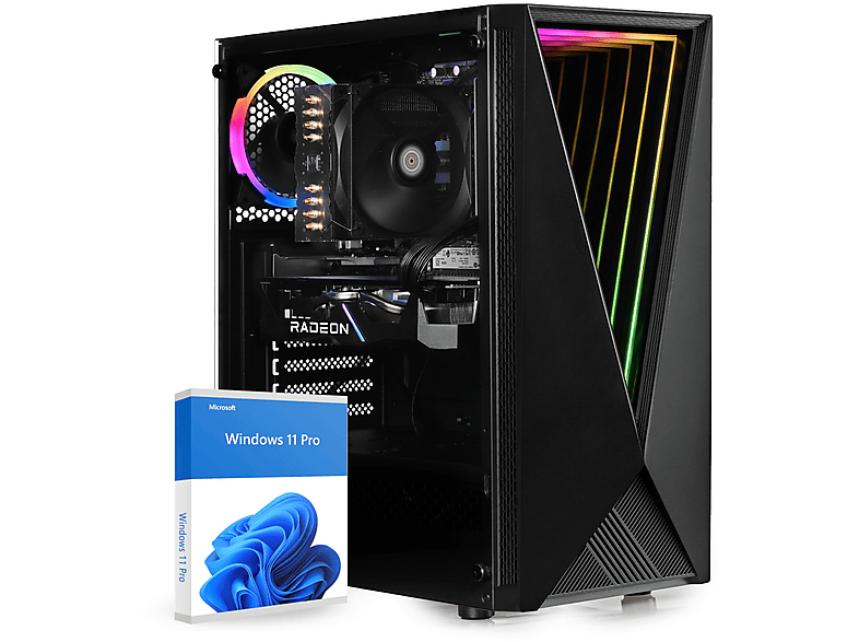 DCL24 Gamer PC Ryzen 7 5700X, RX9060XT 8GB, Gaming PC mit AMD Ryzen™ 7 ...