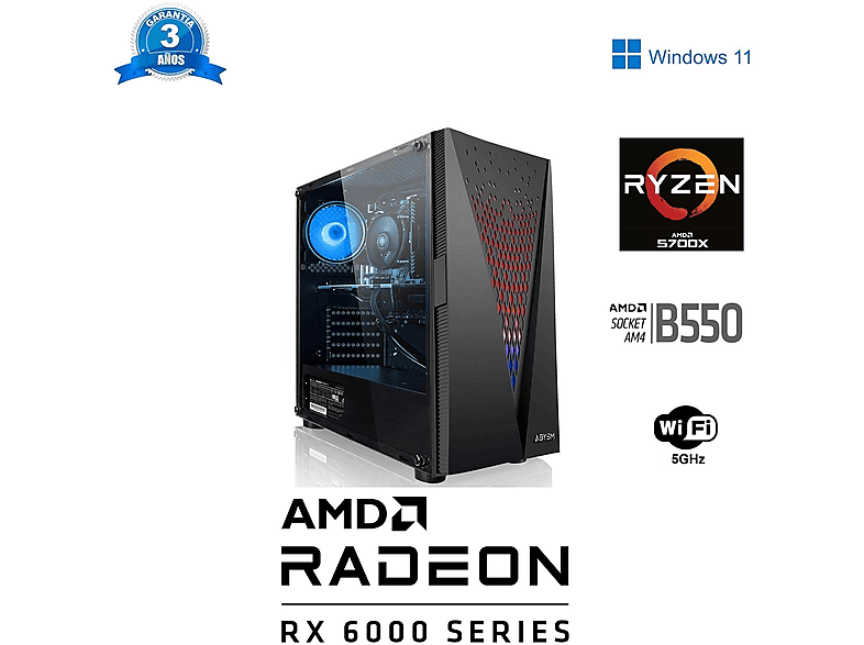 Gaming - JOYBE COMPUTERS PC Gaming - Ryzen 7 5700X + 32 GB + RX 6600 8 ...