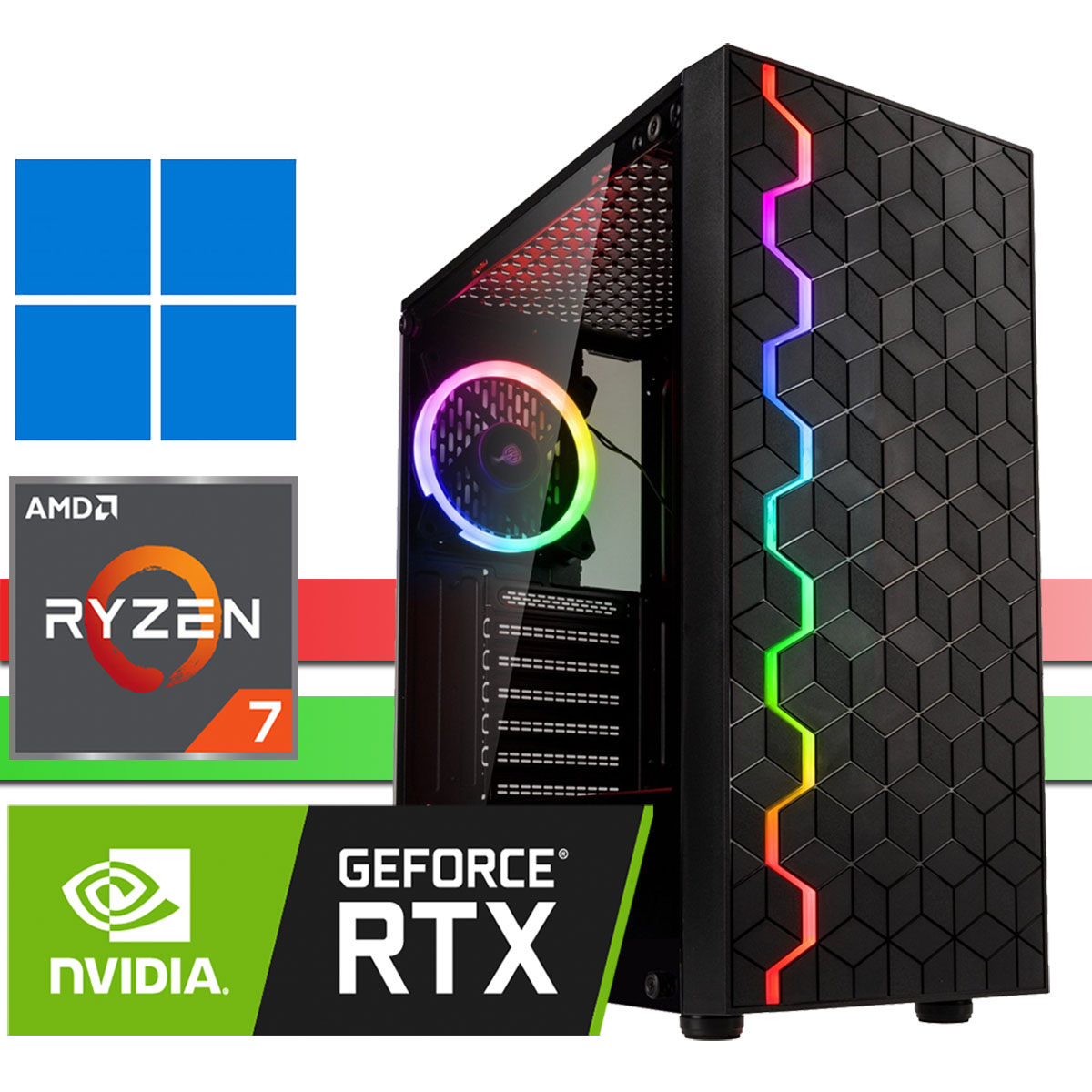 X-HARDWARE Ryzen7 │ 5700X │ 8x 4.60GHz │ 64GB RAM │ 2000GB NVMe │ 4TB ...